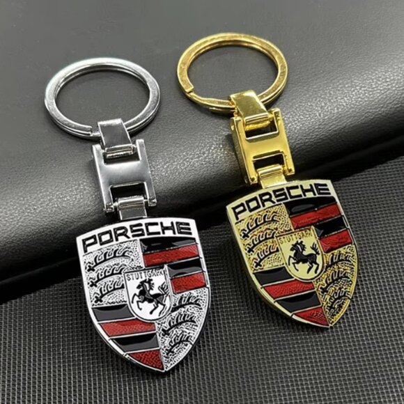 Porsche Design | Accessories | Porsche Stuttgart Hotrod Metal Crest ...